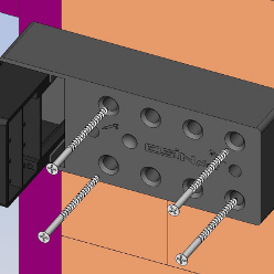 Elemento fissaggio cardini persiane su cappotto - Windowsimprove